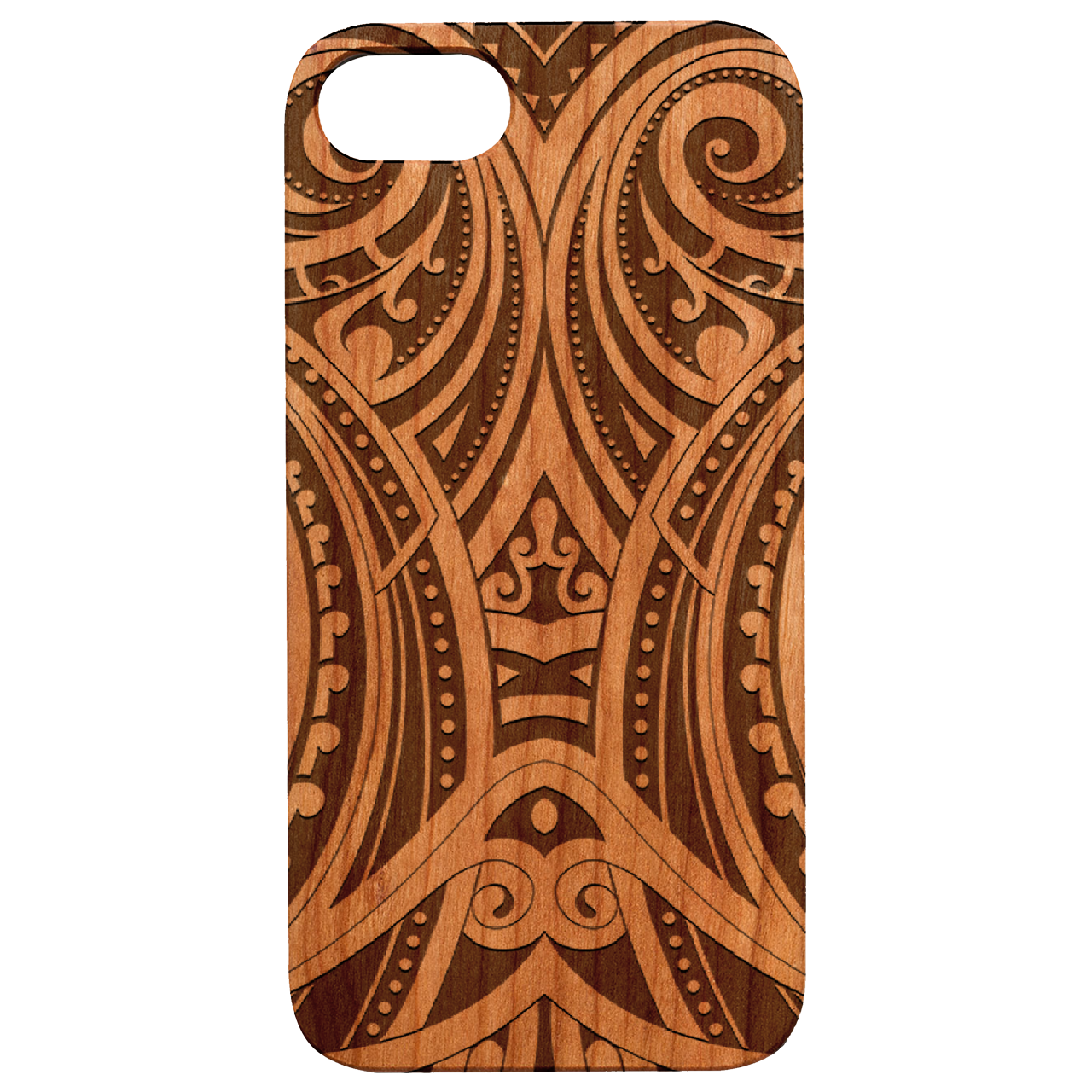 Maori 3 - Engraved Wood Phone Case